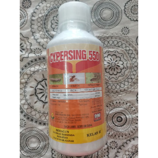 1L Cypersing 550/Kencis/Cyper cypermetrin 5.5%/Racun Kumbang Tanduk/Racun Serangga/racun ulat ...