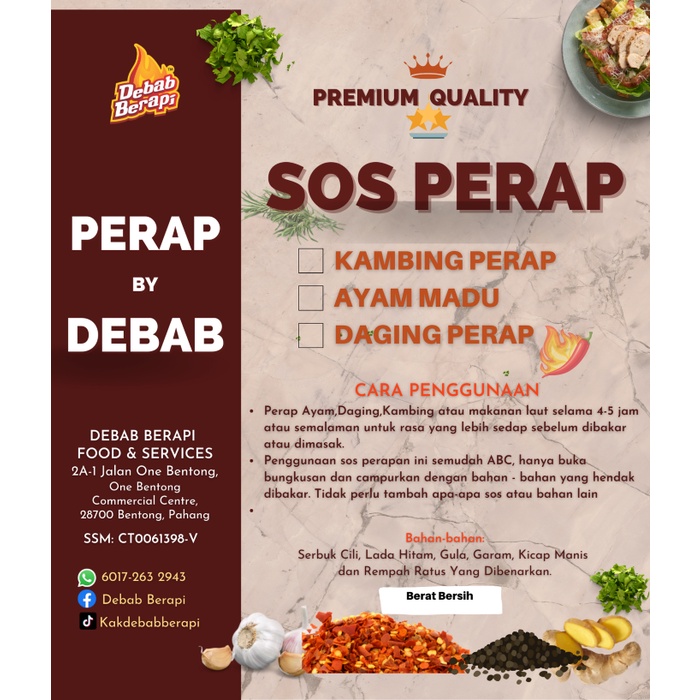 SOS PERAP PREMIUM DEBAB BERAPI. KAMBING PERAP / DAGING PERAP. PERAPAN ...