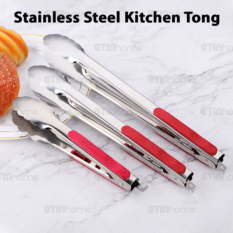 Food Clipper Stainless Steel Kitchen Tong Salad Buffet Catering ...