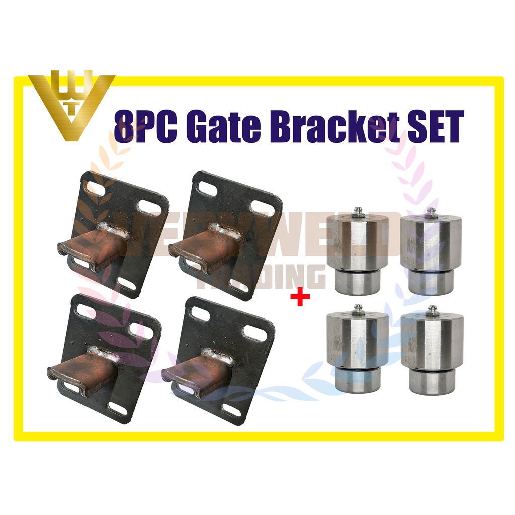 VERYWELD 8PC Gate Bracket Set Auto Bearing / House Gate / Folding Auto ...