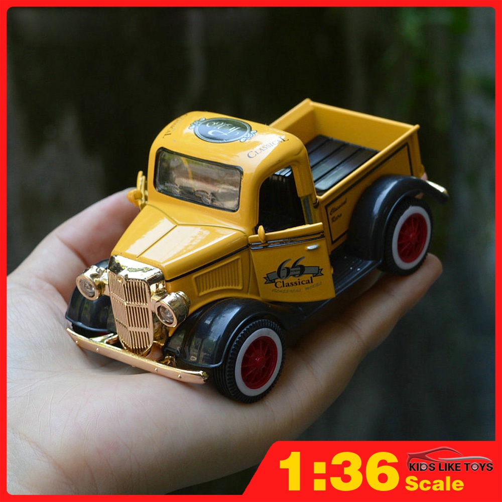 KLT Scale1/36 Ford pickup classic car Sound & light function the door ...