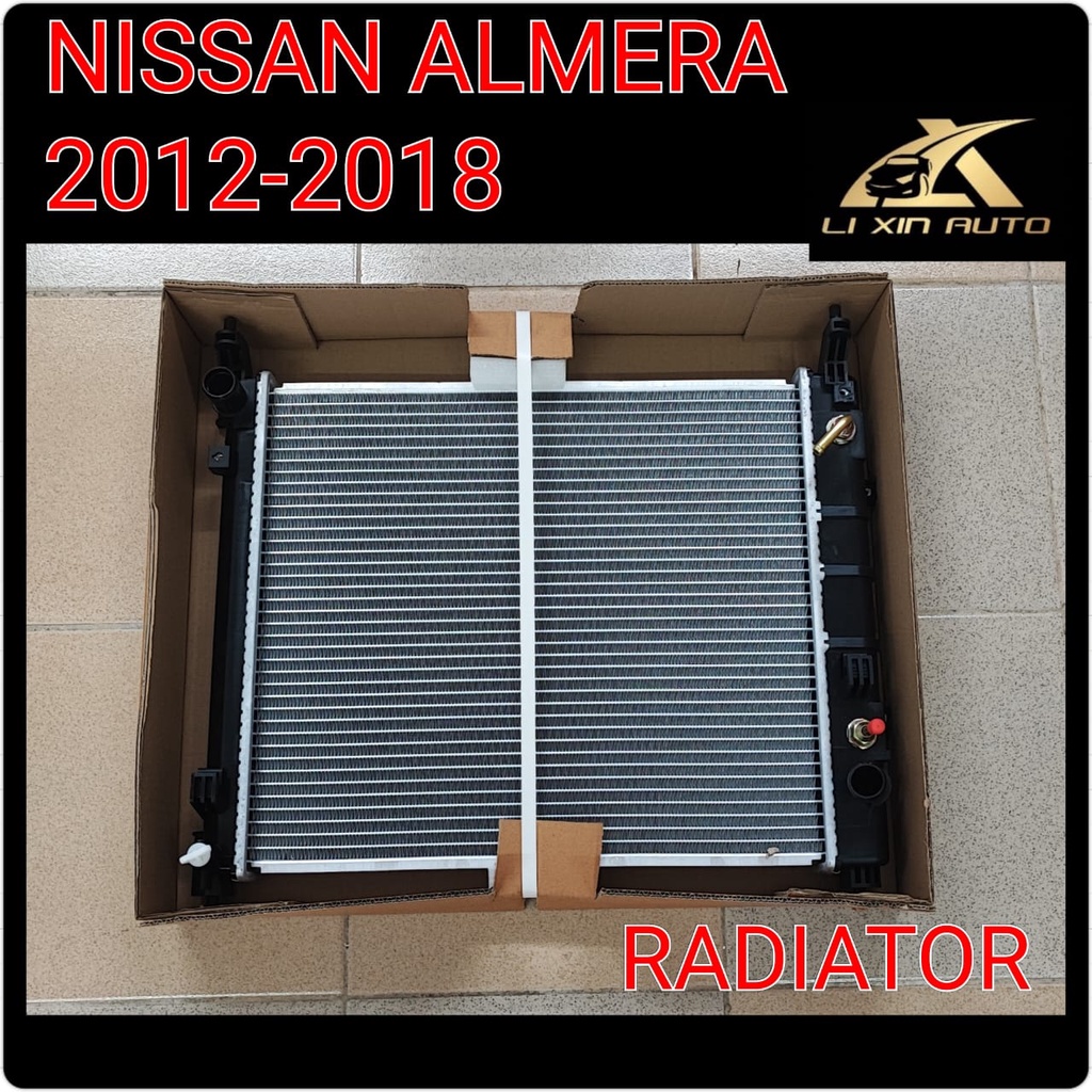 NISSAN ALMERA 2012-2018 RADIATOR 16M ( TANGKI AIR KERETA ) | Shopee ...