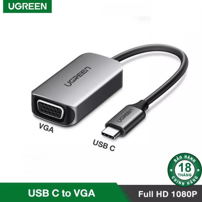 Ugreen 50316 Genuine USB C to VGA Converter Cable (Aluminum Case ...