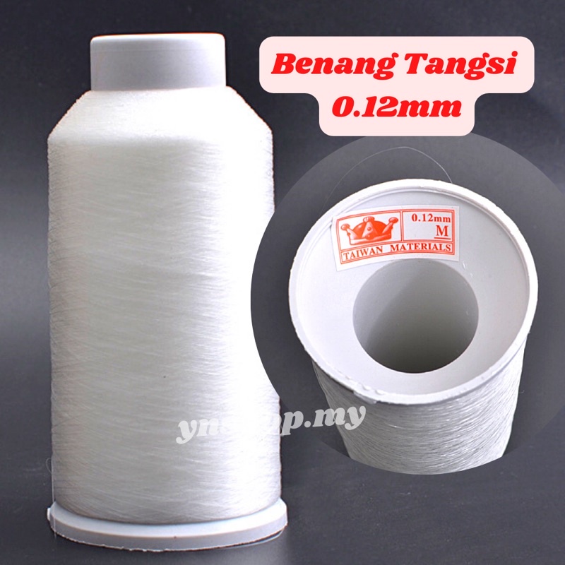 [0.12mm]Transparent Nylon Thread/ benang tangsi jahit lace/ benang ...