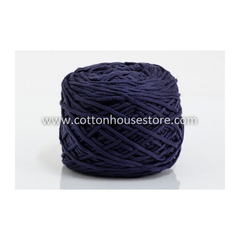 Jumbo Cotton Prussian Blue A29 180-200g 4mm Benang Kait Yarn (Not ...