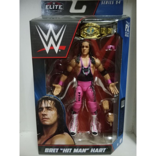 Mattel WWE Elite 94 Bret Hart Wrestling Action Figure | Shopee Malaysia