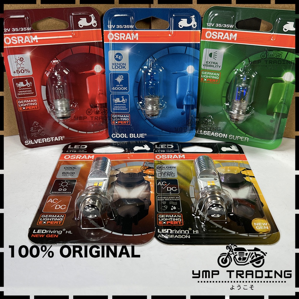 OSRAM T19 LED MENTOL ORIGINAL LIGHT BULB MOTORCYCLE COOL BLUE ALL SEASON SILVERSTAR COOL WHITE ...