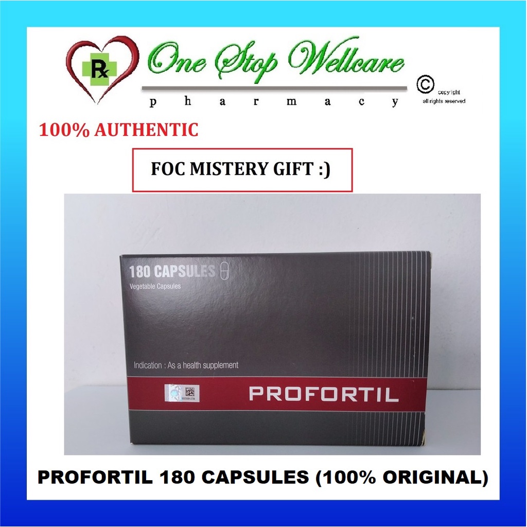 PROFORTIL 180 CAPSULES (100% ORIGINAL) FOC RANDOM FREEGIFT(EXP:02/2026 ...