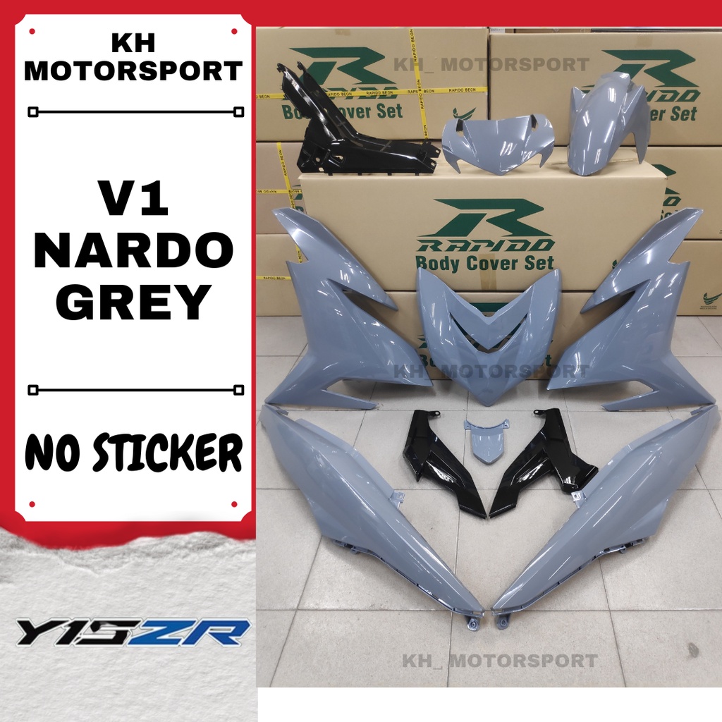 YAMAHA Y15 Y15ZR V1/V2 NARDO GREY-NO STICKER/AIRBRUSH | Shopee Malaysia