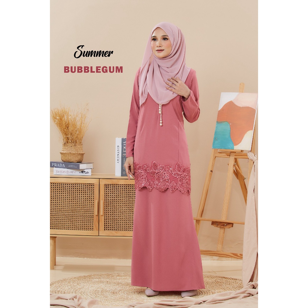 Baju Kurung Summer | Baju Raya 2023 | Kurung Lace Moden Murah I Baju ...