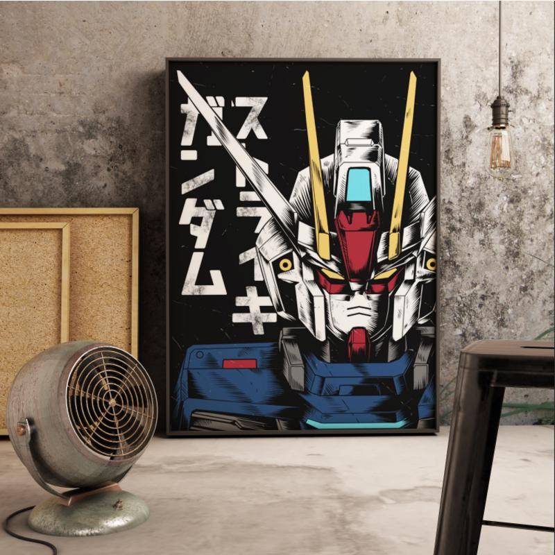 Gundam posters wall art canvas painting pictures wall decoration ...