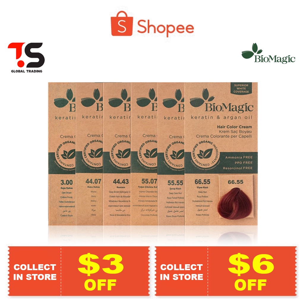 100% Organic!!! BioMagic Permanent Hair Color (Ammonia Free) | Shopee ...
