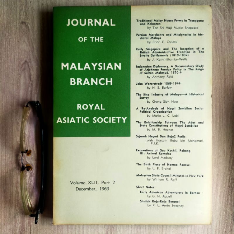 PSBL [Collector JMBRAS 1969] SEJARAH NEGERI & RAJA PERLIS, HAMZAH ...