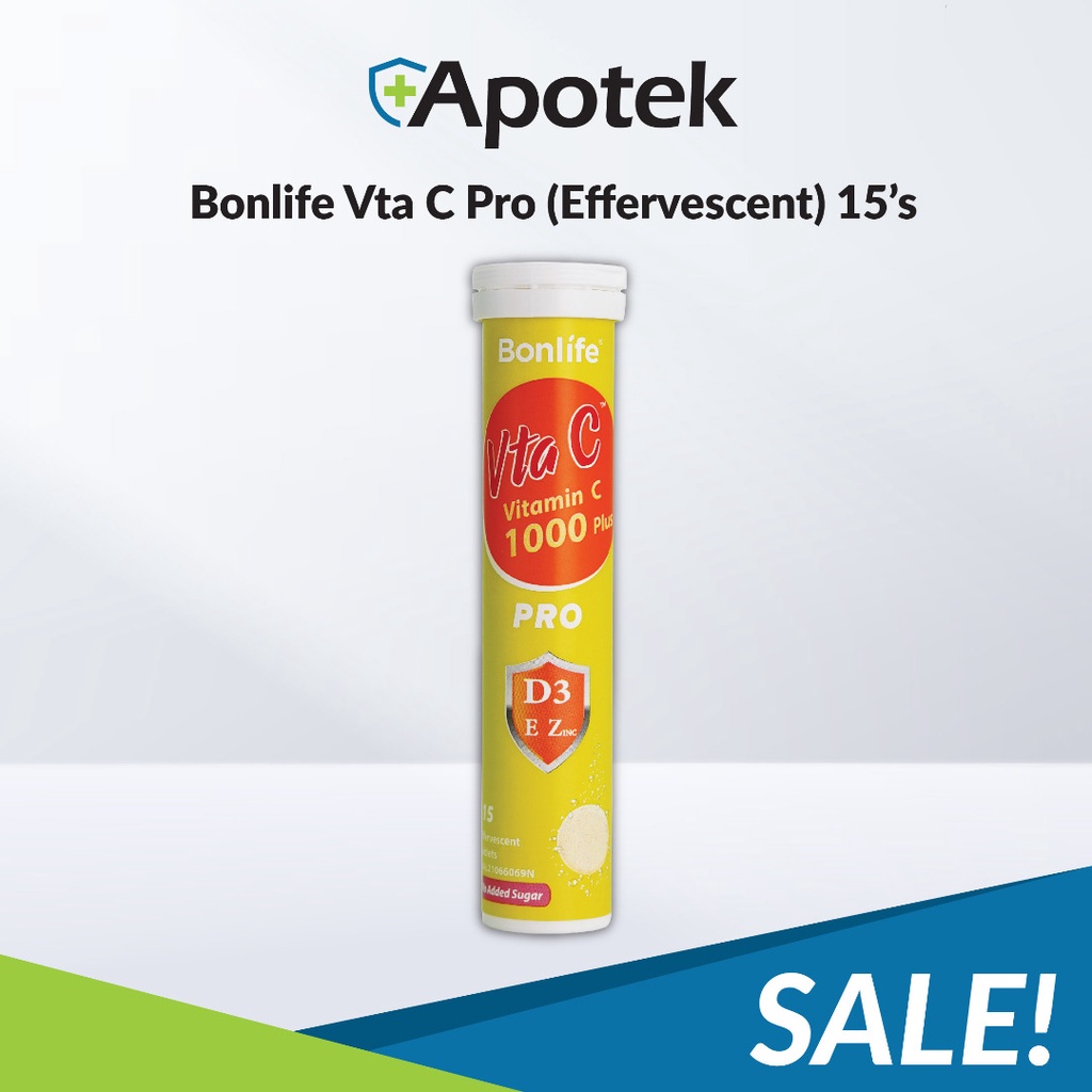 Bonlife Vta C 1000 plus Pro Effervescent Tablet Vitamin C Zinc Vitamin ...