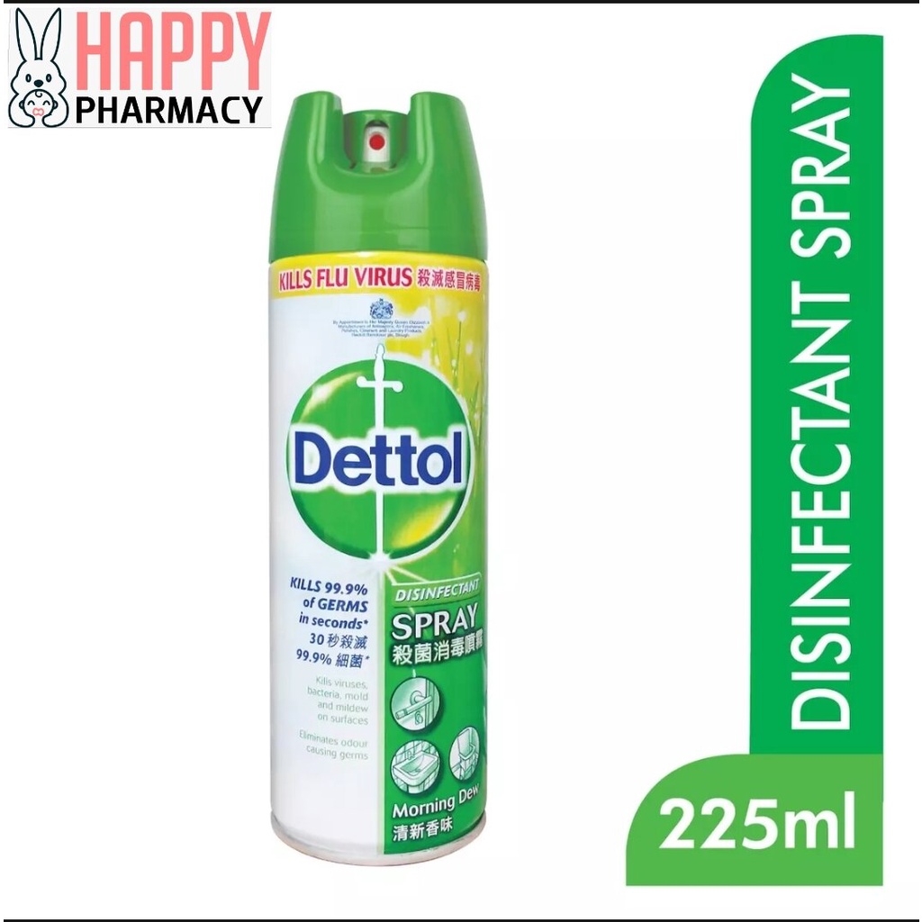DETTOL DISINFECTANT SPRAY MORNING DEW 225ML KILL VIRUS | Shopee Malaysia