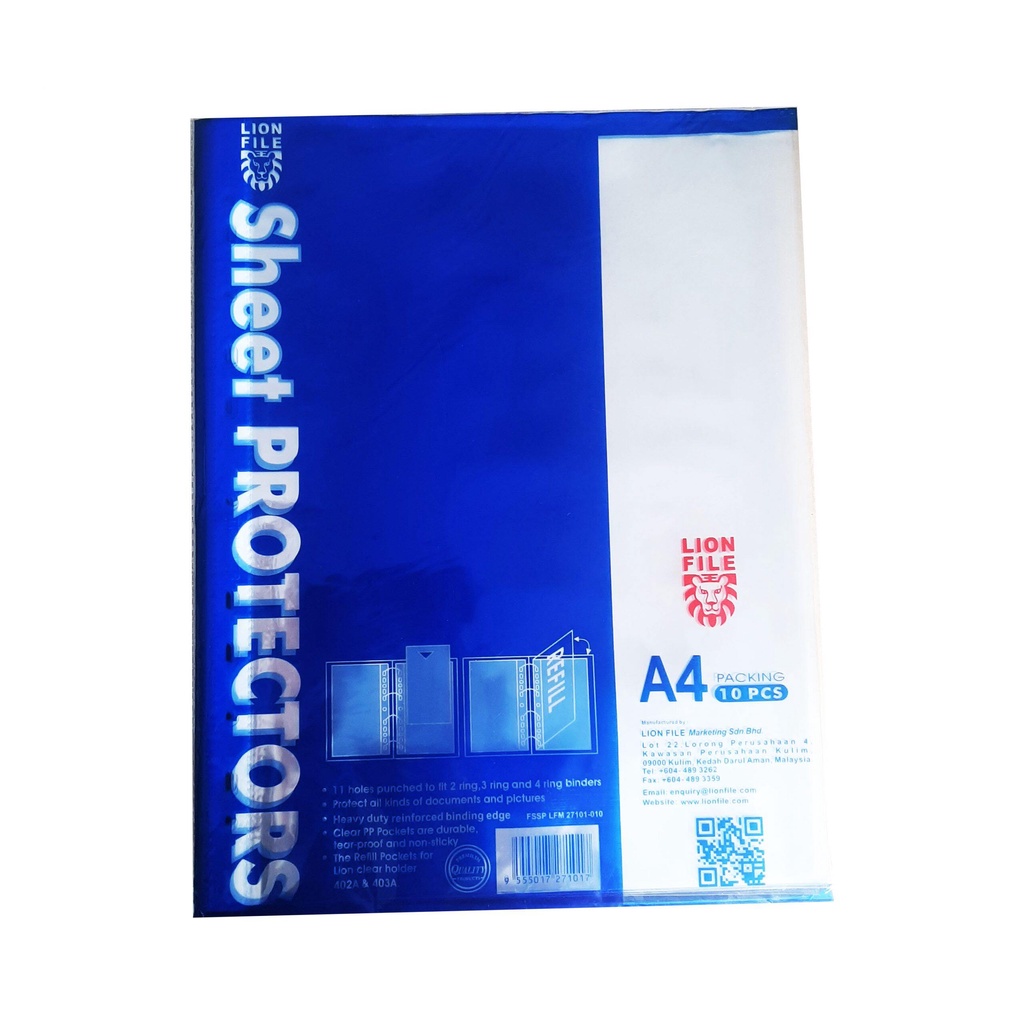LION FILE SHEET PROTECTORS A4 SIZE | Shopee Malaysia