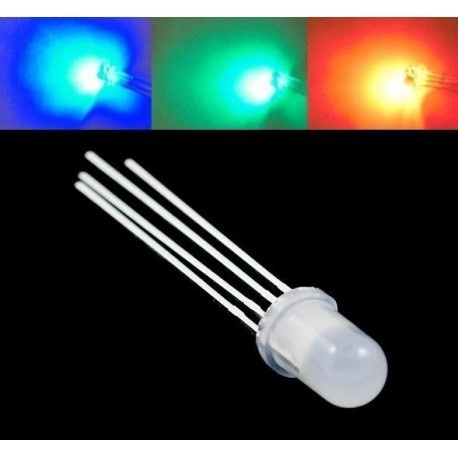Led RGB Diffused Common Anode 5mm 4 Pin Tri Color Anoda 4p p 5 mm ...