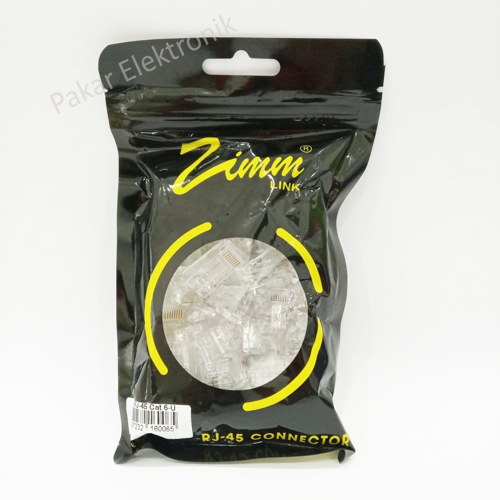 Zimmlink Connector RJ45 UTP Cat 6 (Contains 50 pcs) | Shopee Malaysia