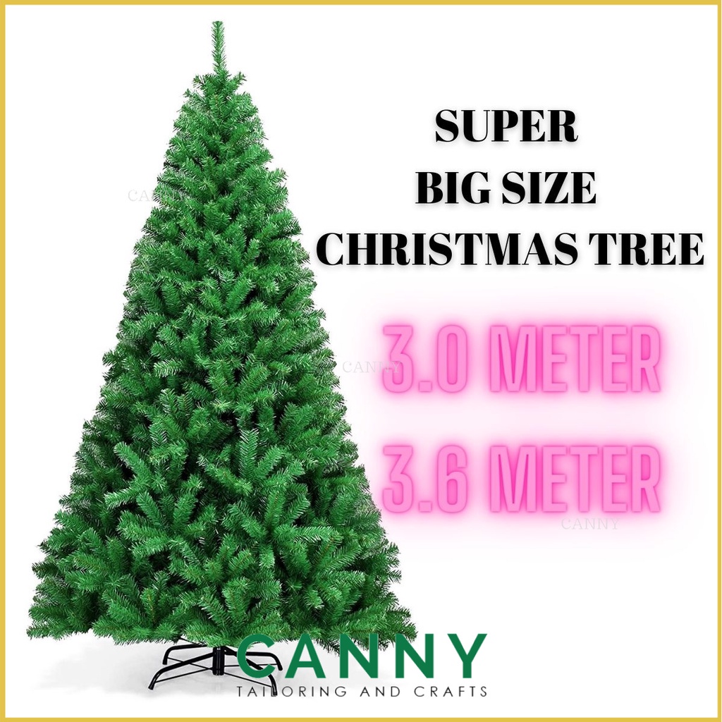 Supersize 3.6 Meter / 3 Meter Tall Christmas Tree with Heavy Leaves For ...