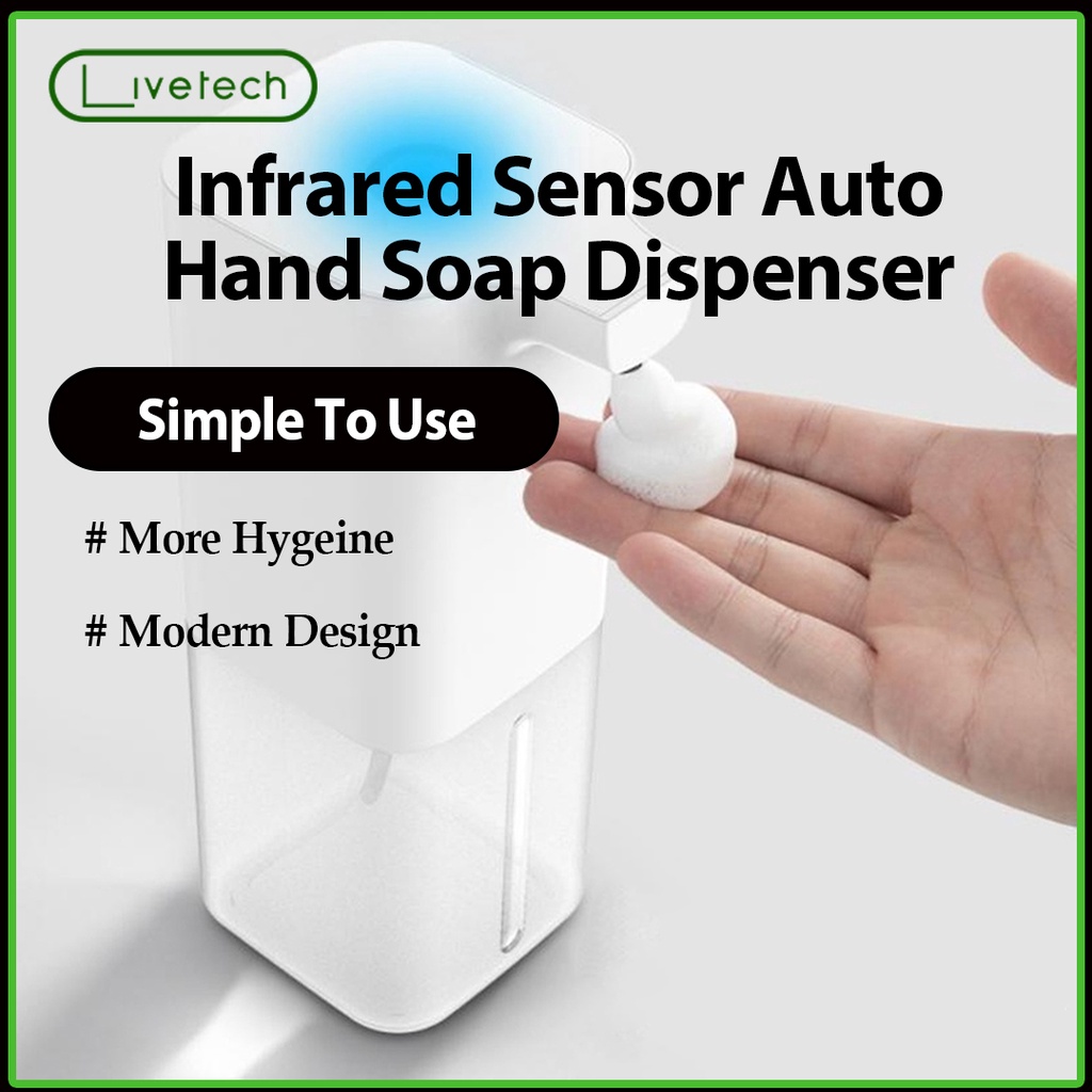LiveTech Infrared Sensor Automated Hand Soap Dispenser Sanitizer Hand ...