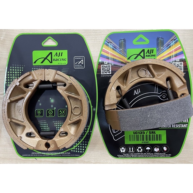 AJI Racing Brake Shoes HEAVY DUTY / Brek Lining Yamaha LC135 V1-V6 ...