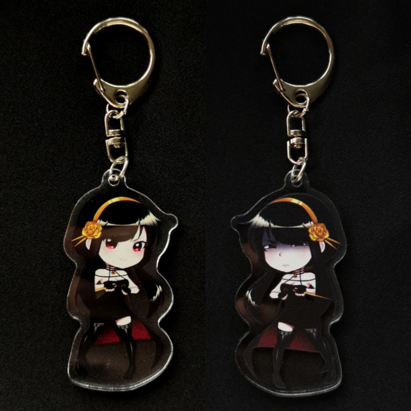 Yor Forger Fanart Spy X Family Anime Chibi Acrylic Keychain | Shopee ...