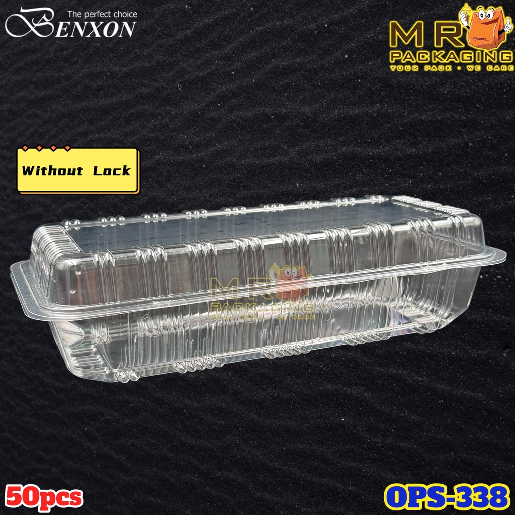 OPS-338 Benxon OPS Plastic Tray [ 50pcs± ] 10inch Bakery Disposable ...