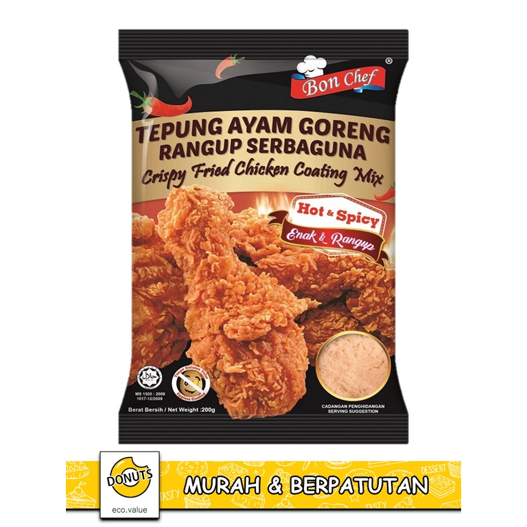 BON CHEF CRISPY FRIED CHICKEN COATING MIX H&S 200G | Shopee Malaysia