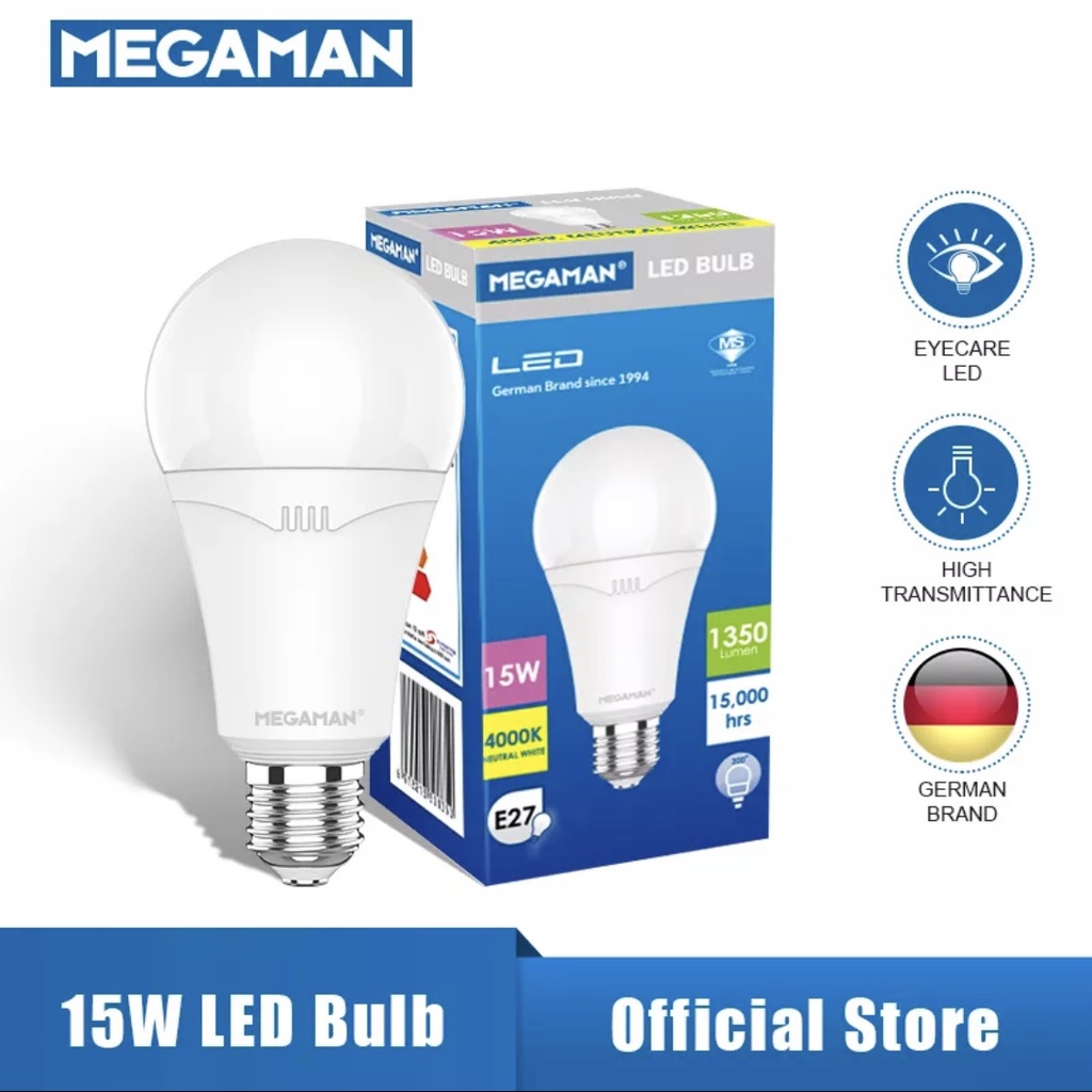 [SIRIM] MEGAMAN LED Bulb 3W 5W 7W 10W 15W Stick Bulb PLC E27 Mentol Table Lamp Ceiling Downlight ...