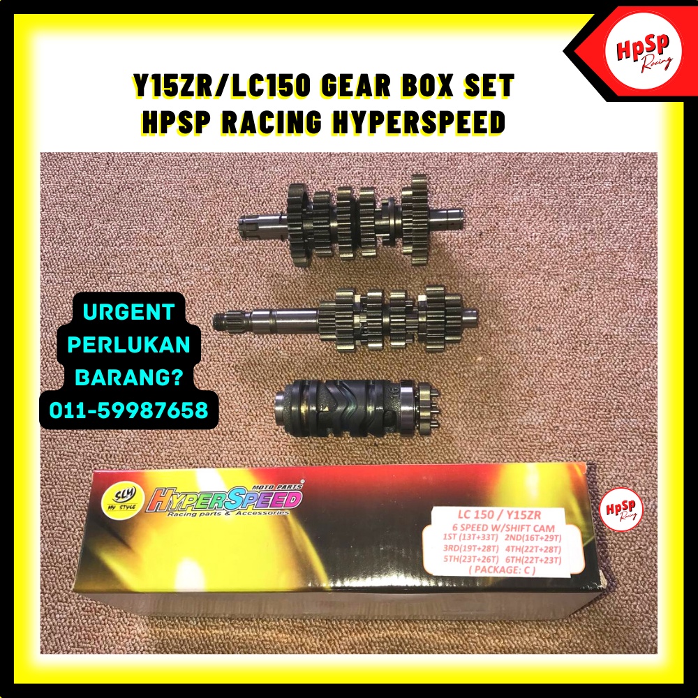 GEAR BOX Y15: Y15ZR SET 5 SPEED 6 SPEED HPSP RACING HYPERSPEED | Shopee Malaysia