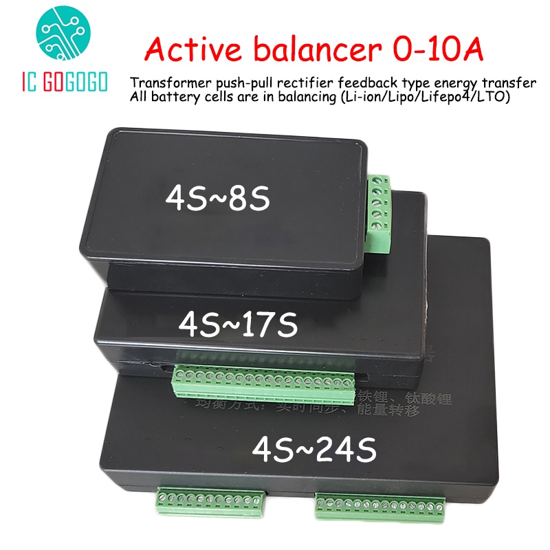 Active Balancer 0- 10A Balance Board 4S 8S 16S 17S 20S 21S 24S Li-ion ...