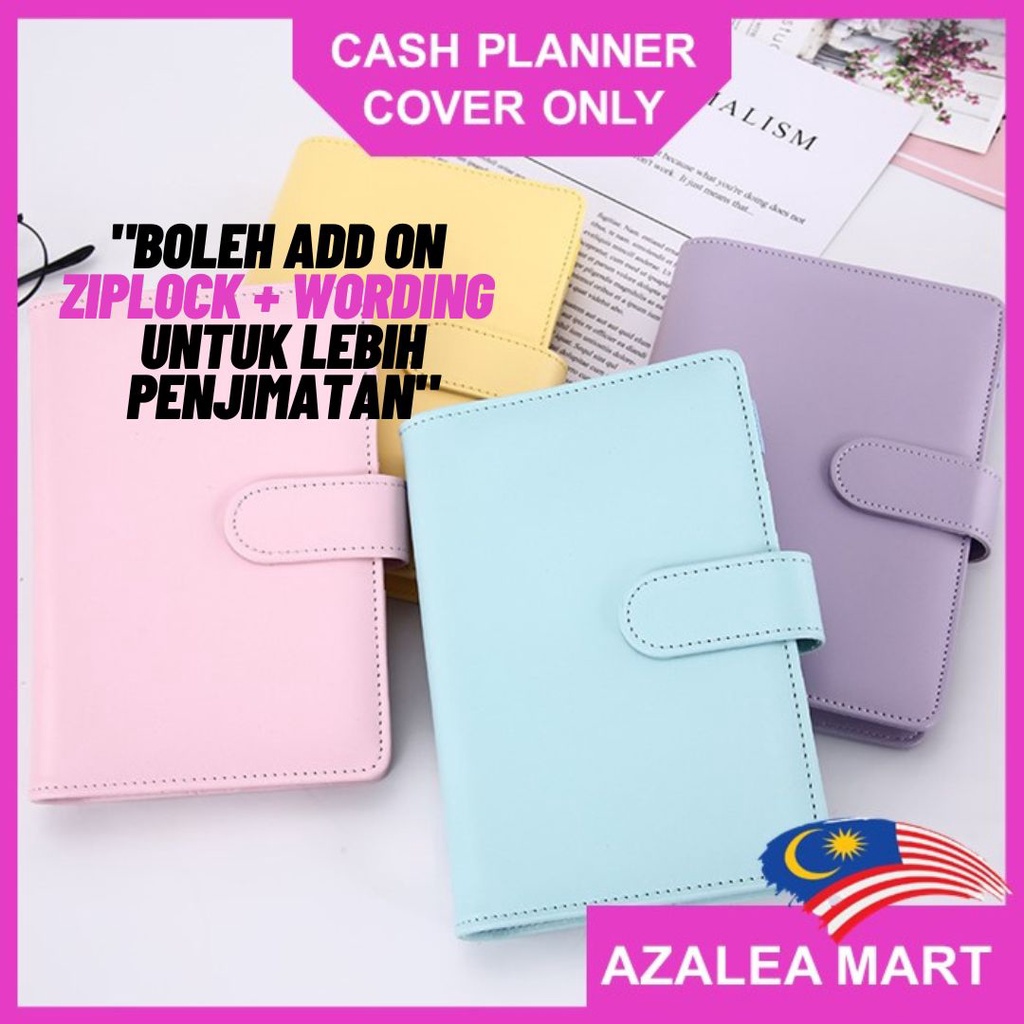 A6 Cash Planner Book Ziplock Cash Planner Book Notebook Book Cover ...