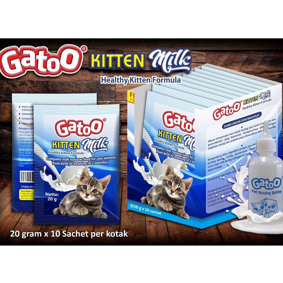 Gatoo Cat Milk 10*20Gr (1 BOX) | Shopee Malaysia