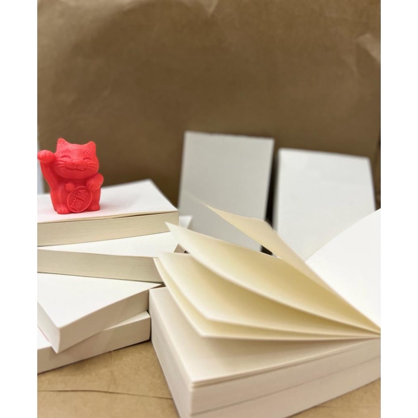 100 sheets plain notepad/memopad size A7 | Shopee Malaysia