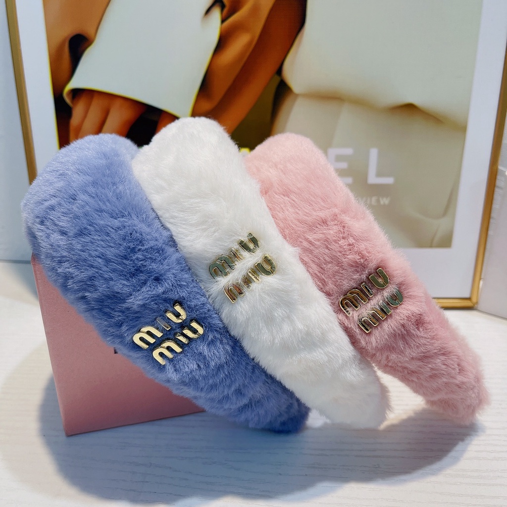 MIU 2022 FALL WINTER NEW TERRY HAIRBAND | Shopee Malaysia