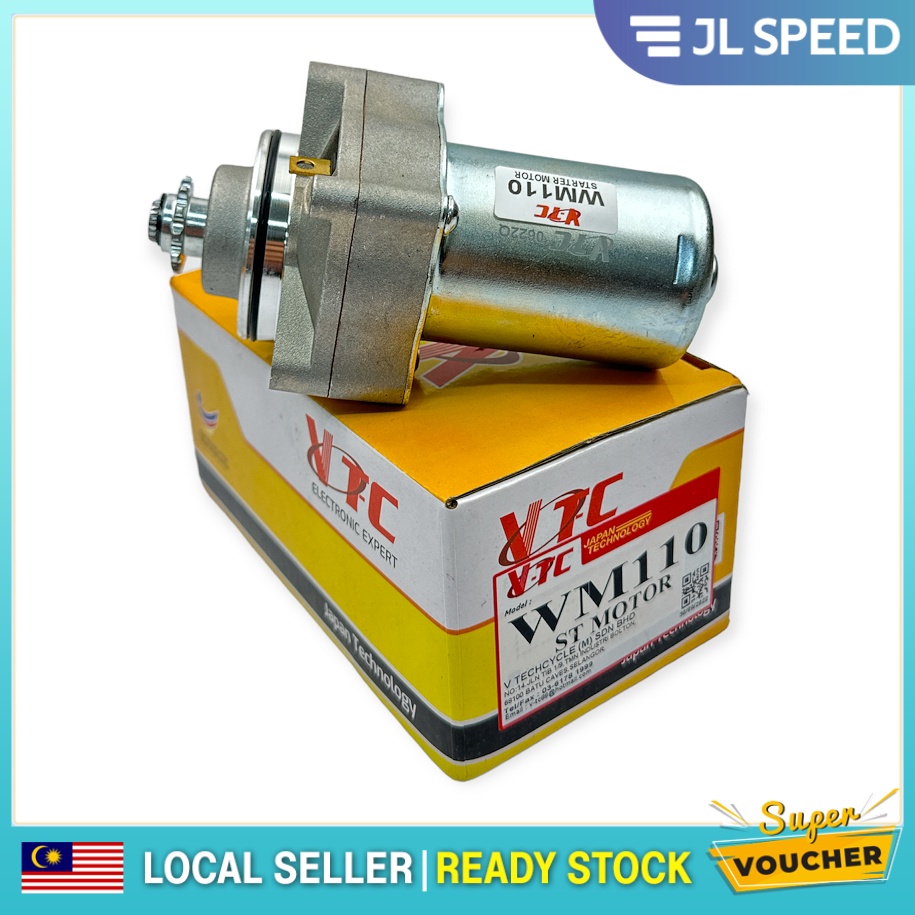 WMOTO WM 110 WM110 STARTER MOTOR ASSY 100% ORIGINAL VTC (V-TECH CYCLE ...