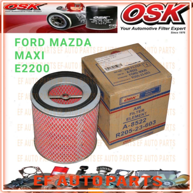 FORD MAZDA MAXI E2200 E1400 E1800 AIR FILTER OSK A 8522 R205 23 603 VAN ...