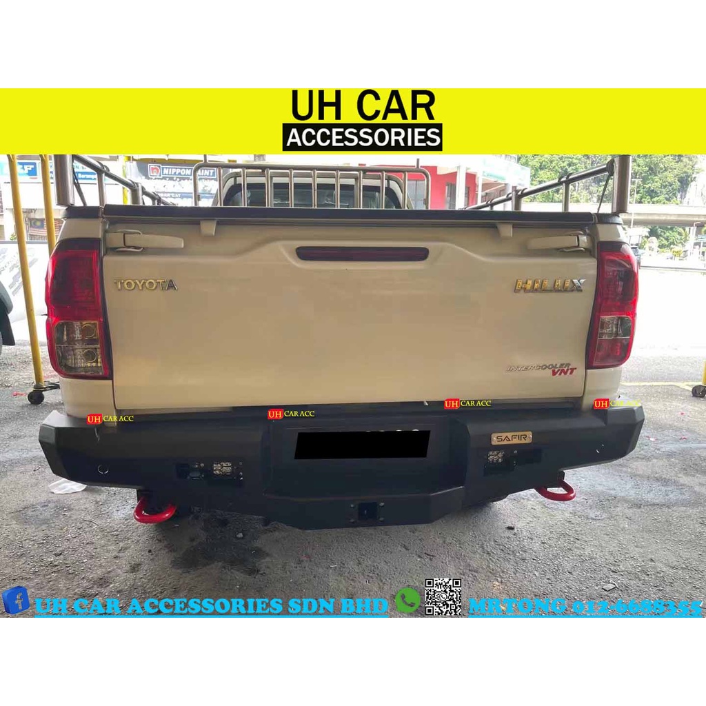 TOYOTA HILUX REVO VIGO ROCCO ROGUE SAFIR R5 REAR BUMPER BULL BAR ...
