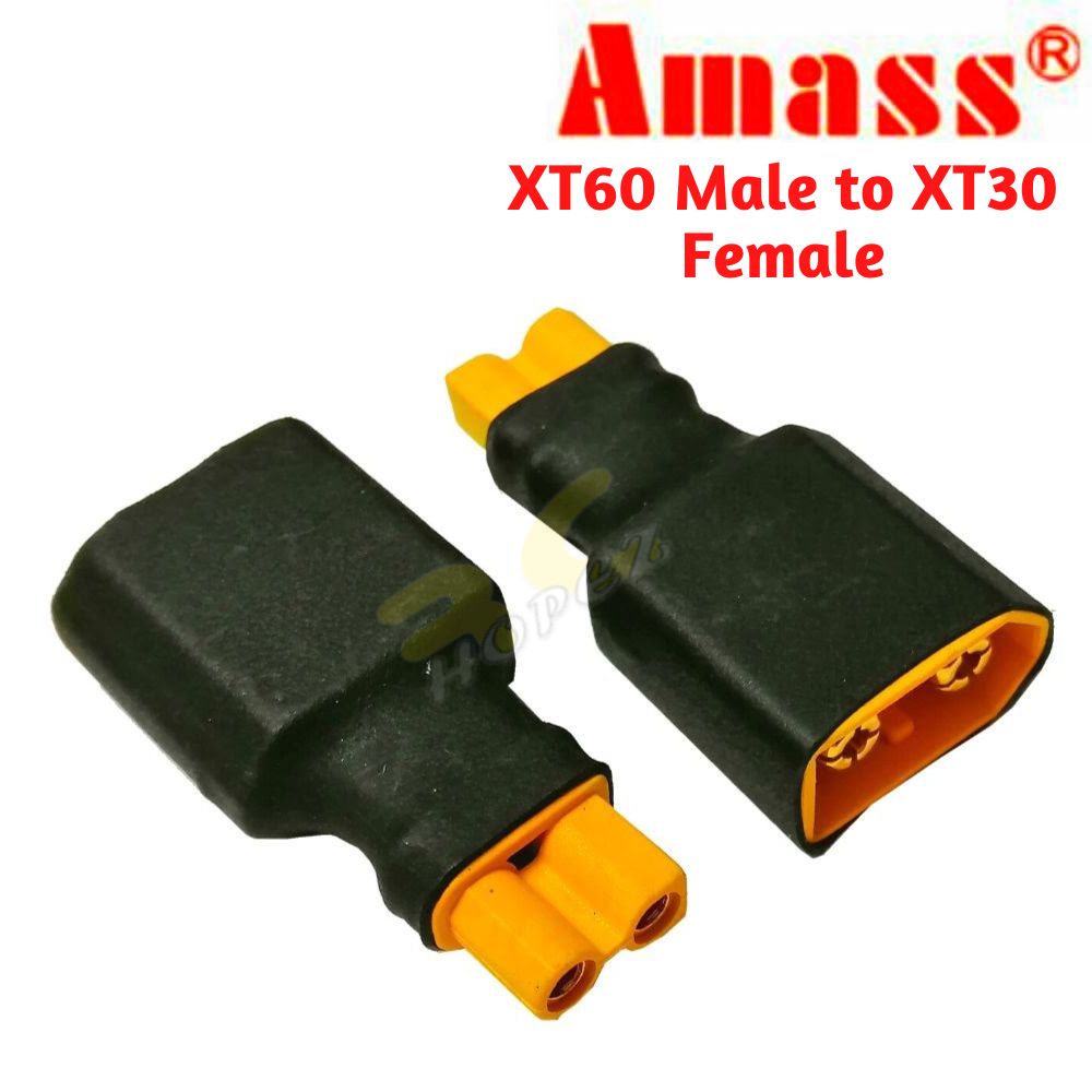 1pc Amass XT30/XT60/T-Plug Male Female Converter For Lipo Battery & Charger HS-Plug | Shopee ...