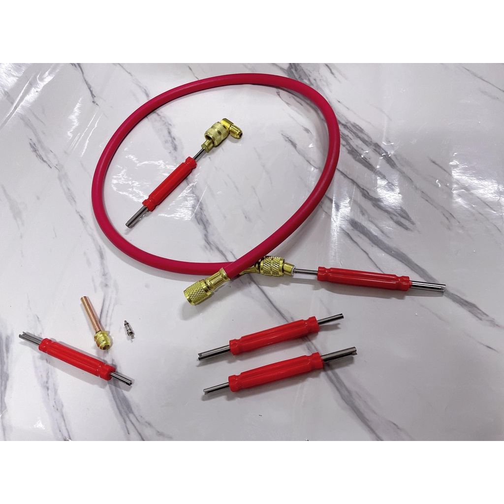 Gas charging hose pipe valve opener / adjustable tools 2 pin core ...
