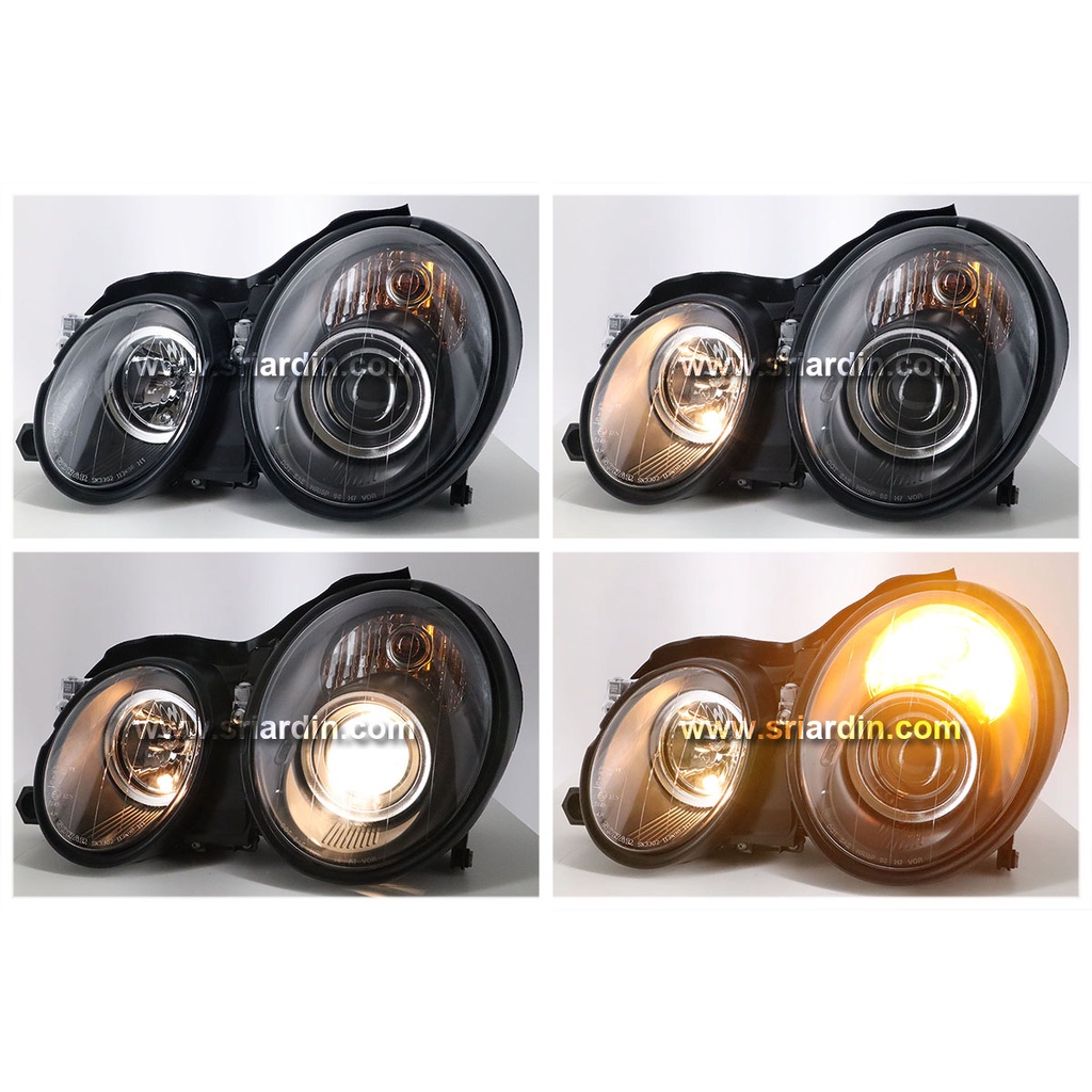 Mercedes CLK W208 98-02 Projector Head Lamp [ 1 Pair Left & Right ...