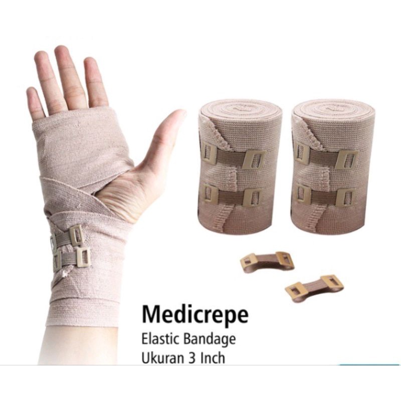 Elastic BANDAGE MEDICREPE ONEMED 3 inch / 7-12cm | Shopee Malaysia