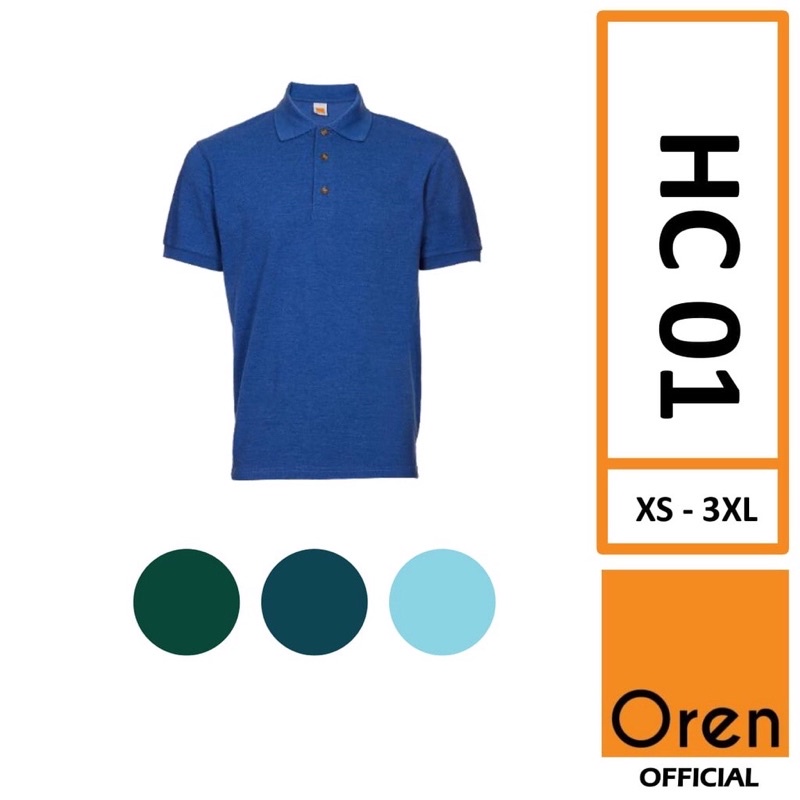 Oren Sport HC01 Honeycomb Collar Polo Shirt (Unisex) | Shopee Malaysia