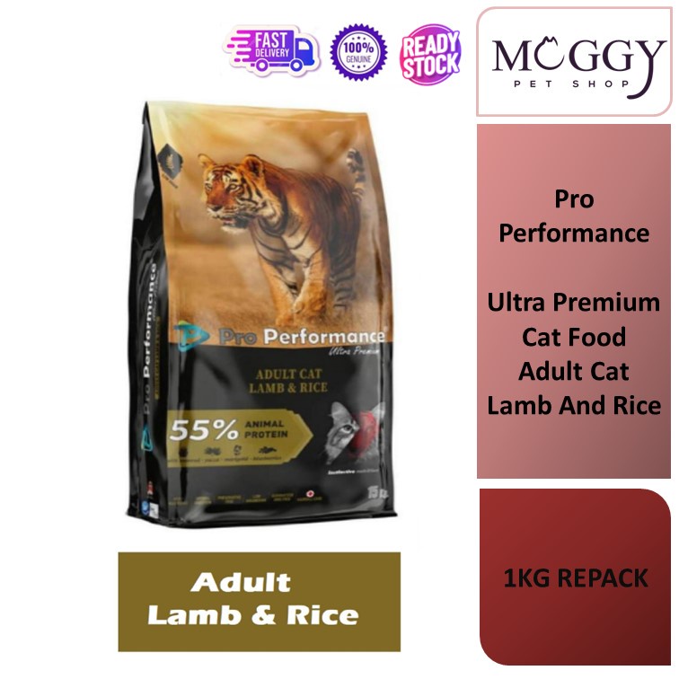 PRO PERFORMANCE ULTRA PREMIUM ADULT CAT LAMB & RICE REPACK 1 KG ...