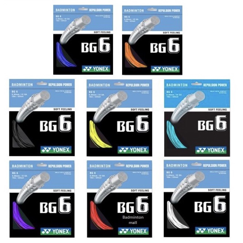 Yonex BG6 Tali Badminton String Raket (Sports Express) | Shopee Malaysia