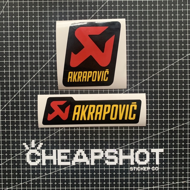 Akrapovic Exhaust MotoGP Racing SBK Sticker Cutting / Vinyl Cut ...