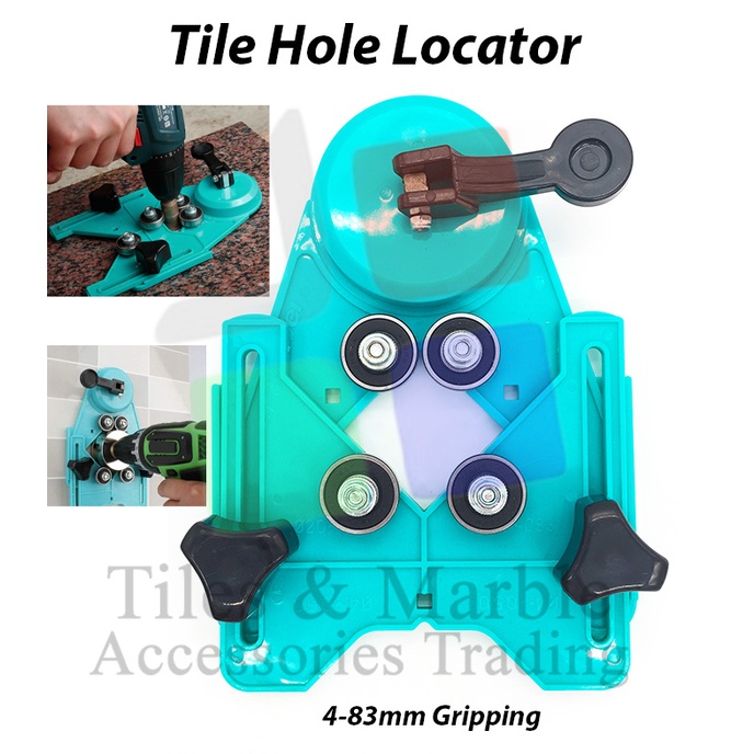 Glass Tile Hole Locator Adjustable 4-83mm Diamond Drill Bit Tile Glass ...