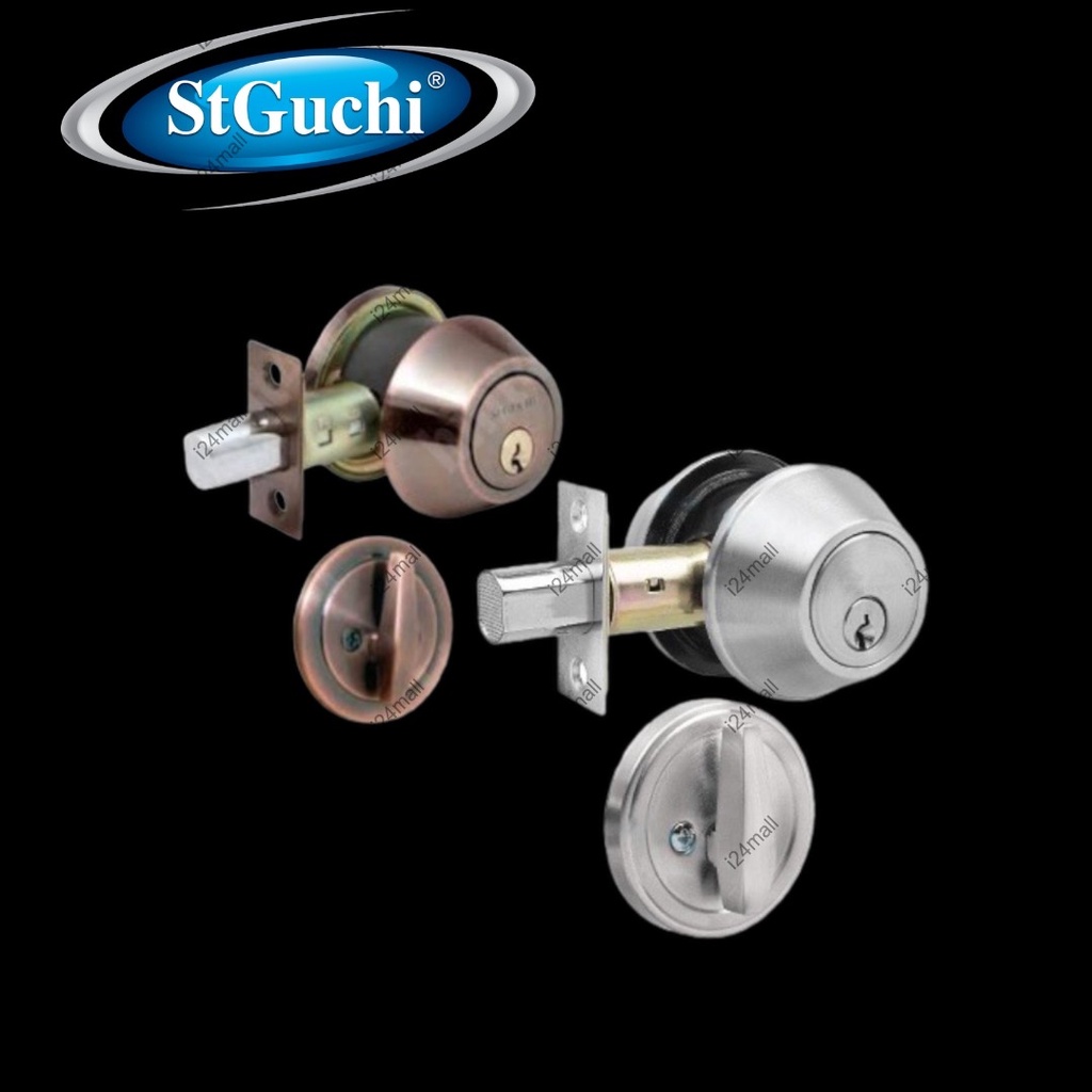 St Guchi SGDB-D291AC / SGDB-D261SS Thumbturn & Key Single Deadbolt Door ...