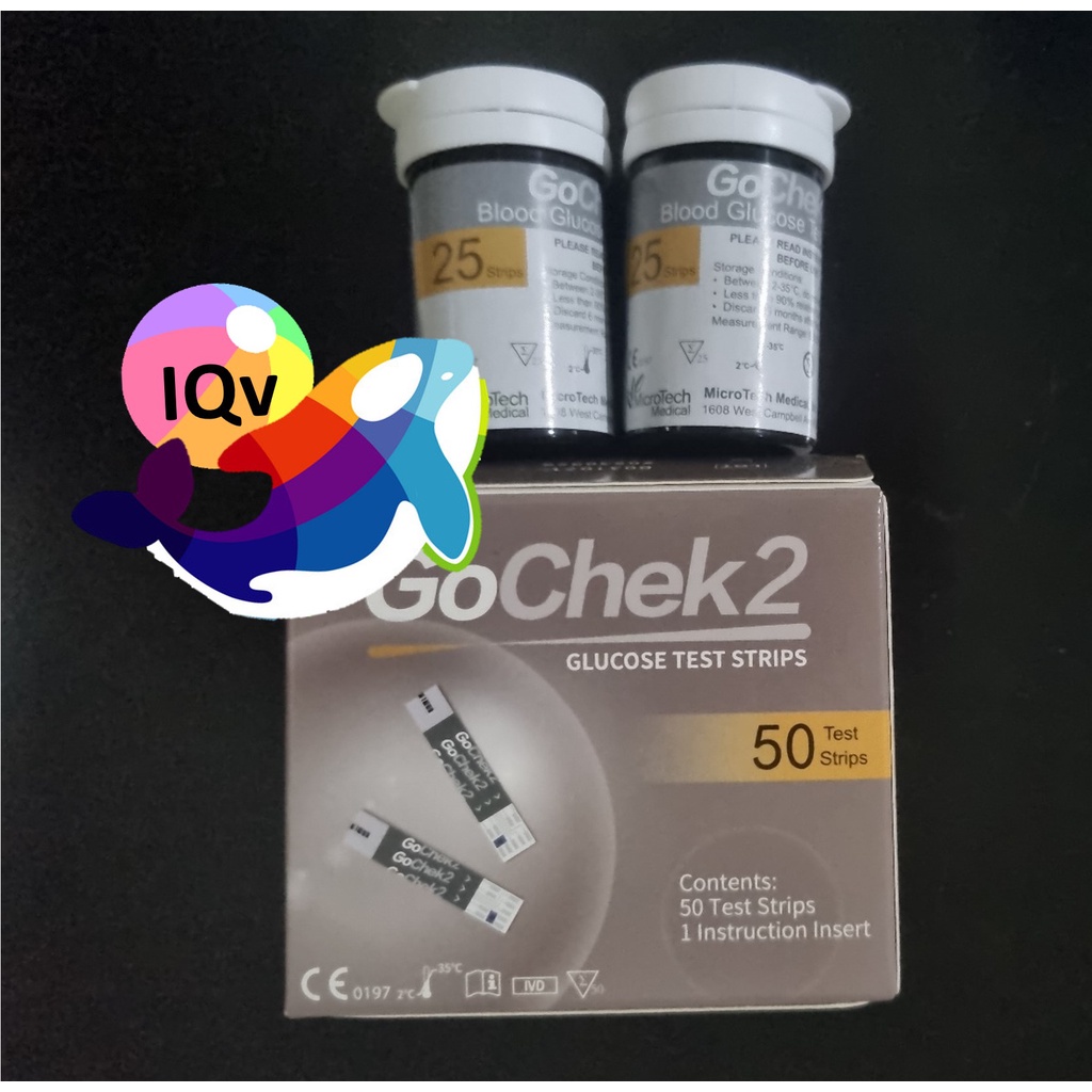 [Promo Price!!!]Go Chek2 Blood sugar test strips 50strips [Exp: 31/12 ...
