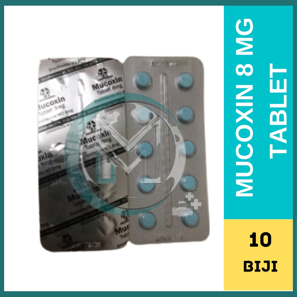 [EXP: 05/25] DUOPHARMA MUCOXIN 8MG TABLET 10'S (BATUK CAIR KAHAK ...